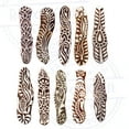 Fabric Wooden Stamps Creative Border Pattern Printing Blocks (Set of 10 ...