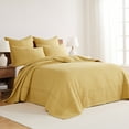 Levtex Home - Cross Stitch Ochre Bedspread Set - Full Bedspread and Two ...