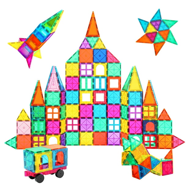 BMAG Magnetic Tiles Toys for Kids,36pcs Starter Set 3D Magnet Building ...