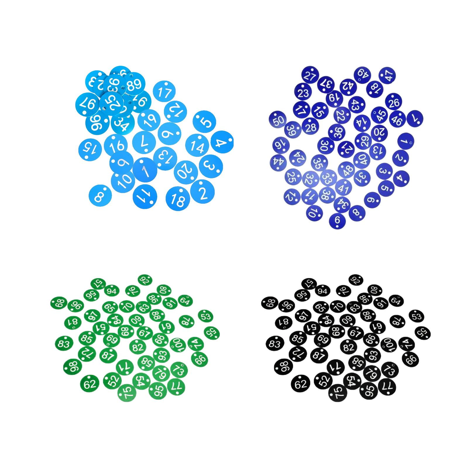 400 Portable Number Tags 1-100 for Hotel Warehouse Dormitory - Walmart.com