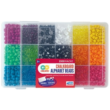 The Beadery Soft Pastel Color Bead Box, 2300 Plastic Matte Pony Beads ...