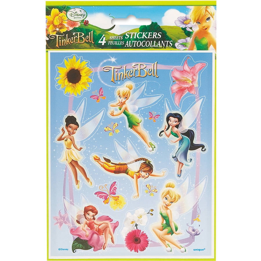 Disney Fairies Sticker Sheets, 4-Count - Walmart.com