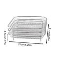 3 Tier Stainless Steel Grill Rack Multi Purpose Air Fryer Basket ...