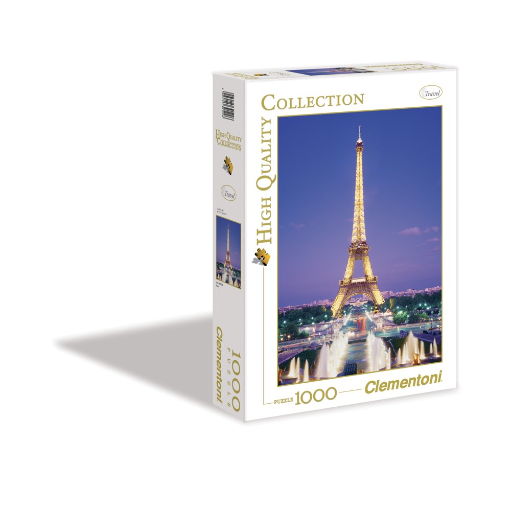 Paris Eiffel Tower - 1000 Piece Jigsaw Puzzle - Clementoni - Walmart.com - Walmart.com
