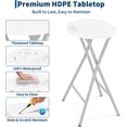 4pcs 24 Inch Tall Folding Bar Stool with Safety Lock - Walmart.com