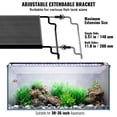 Aquarium Light with LCD Monitor, 24W Full Spectrum Fish Tank Light with ...