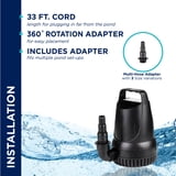 Alpine Corporation 3100GPH Hurricane Heavy-Duty Pump - Walmart.com