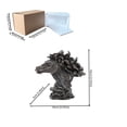 Antique Style Horse Head Figurine, Rustic Home Decor, Office Cubicle ...