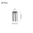 BDKWID-M5x0.8mm Round Coupling Nuts, 25 Pcs 304 Stainless Steel ...