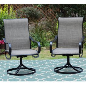 Living Accents Black Steel Sling Chair - Walmart.com