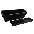2 Packs Self Watering Rectangular Plant Pot, Modern Decorative Flower ...