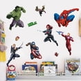 Superhero Wall Sticker Detachable Peel and Stick Vinyl Decals for Kids ...