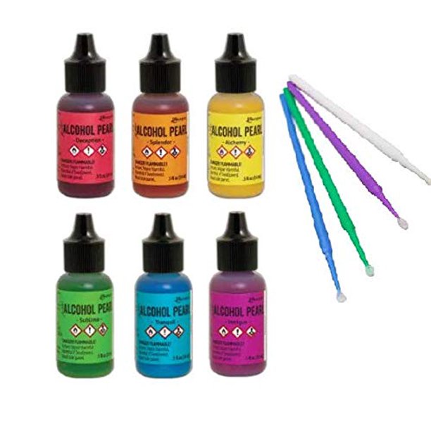 Tim Holtz Alcohol Pearls Bundle 11 Bottles Plus Blending Tools (Kit 1 ...