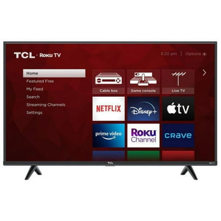 Refurbished TCL 43" CLASS 4-SERIES 4K UHD HDR LED SMART ROKU TV ...