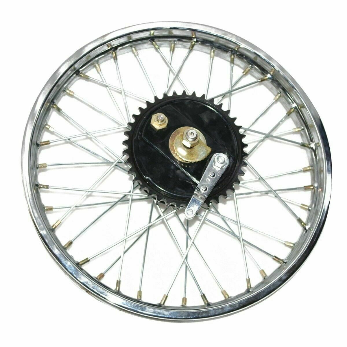 Fits Royal Enfield BSA Rear Wheel Rim 19'' Complete + Spoke Half + Hub ...