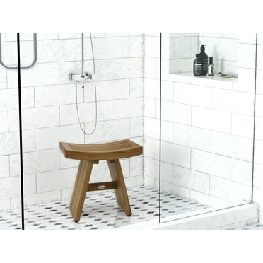 Asta Bora Solid Teak Fully Assembled Shower/Bath/Spa Corner Stool/Side ...