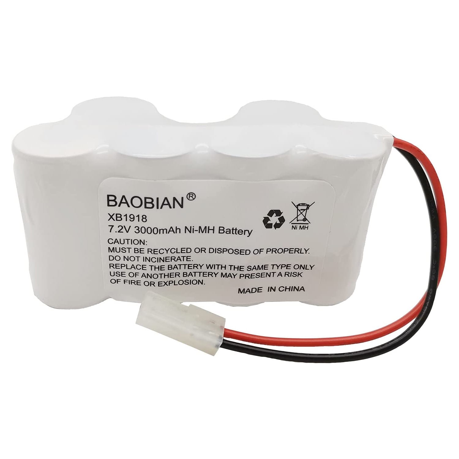 Battery for XB1918 V1950 V1917 VX3 7.2V 3000mAh Ni-MH Replacement ...
