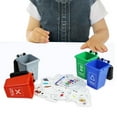 Garbage Can Sorting Toy 4 Trash Cans ,Educational with 108 Garbage ...