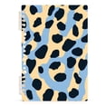 Blue Yellow Background Pattern A5 Notebook Set of 2 Refillable 60 ...