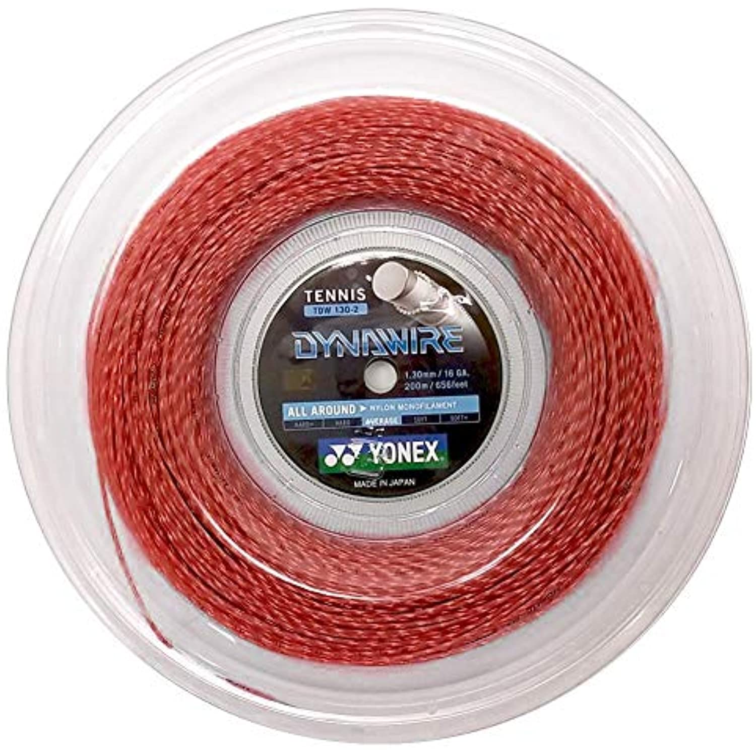 YONEX Dynawire Tennis String Reel (16 Red) - Walmart.com