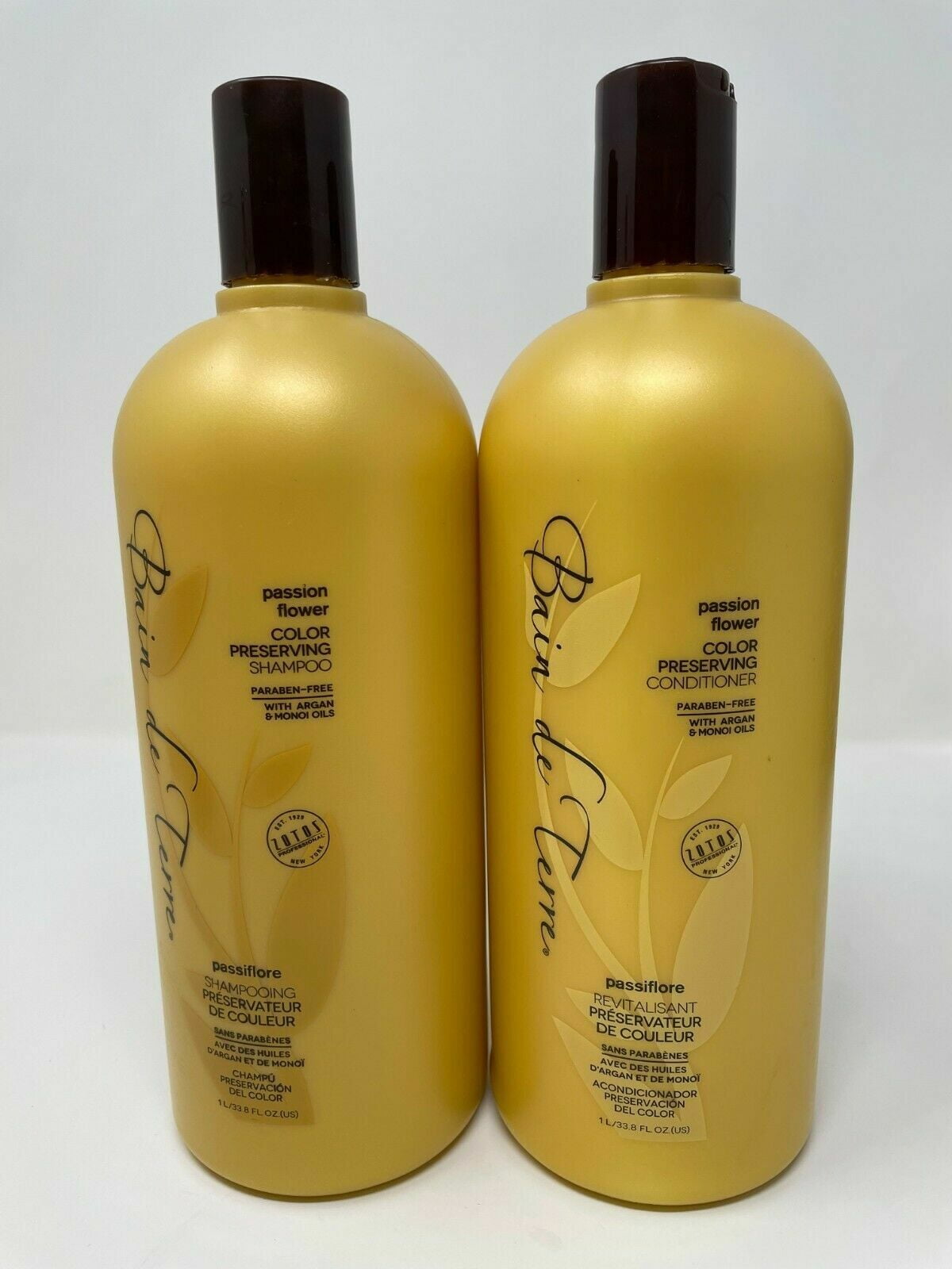 Bain de Terre Color Preserving Shamp & Cond DUO - Passion Flower - 33.8 ...