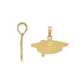 Gem & Harmony 10K Yellow Gold Graduation Hat Charm Pendant Necklace ...
