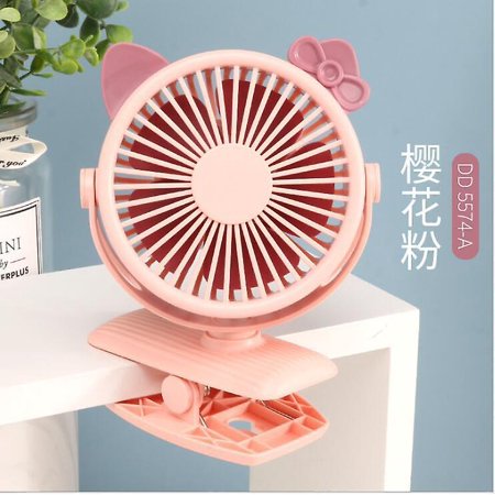 Cartoons Mini Fans With Clip Cooling Rechargeable Desktop Table Fan ...
