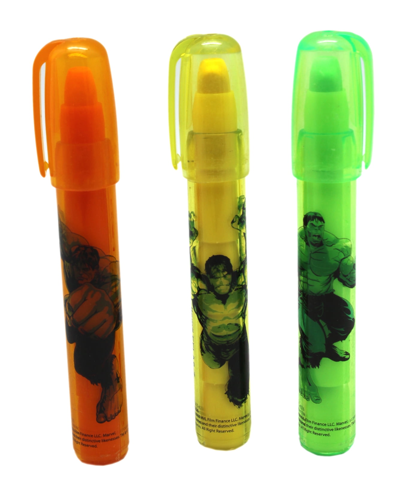 The Incredible Hulk Assorted Color Eraser Cartridge Pen Set (2pc ...
