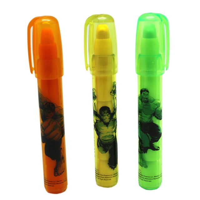The Incredible Hulk Assorted Color Eraser Cartridge Pen Set (2pc ...