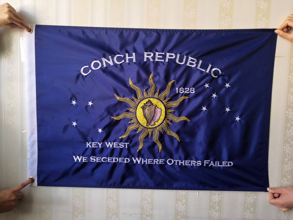 "We Seceded Where Others Failed" 2 ft. x 3 ft. Embroidered Key West ...