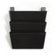TRU RED Unbreakable 3-Pocket Plastic Letter Wall File Blk TR55344 ...