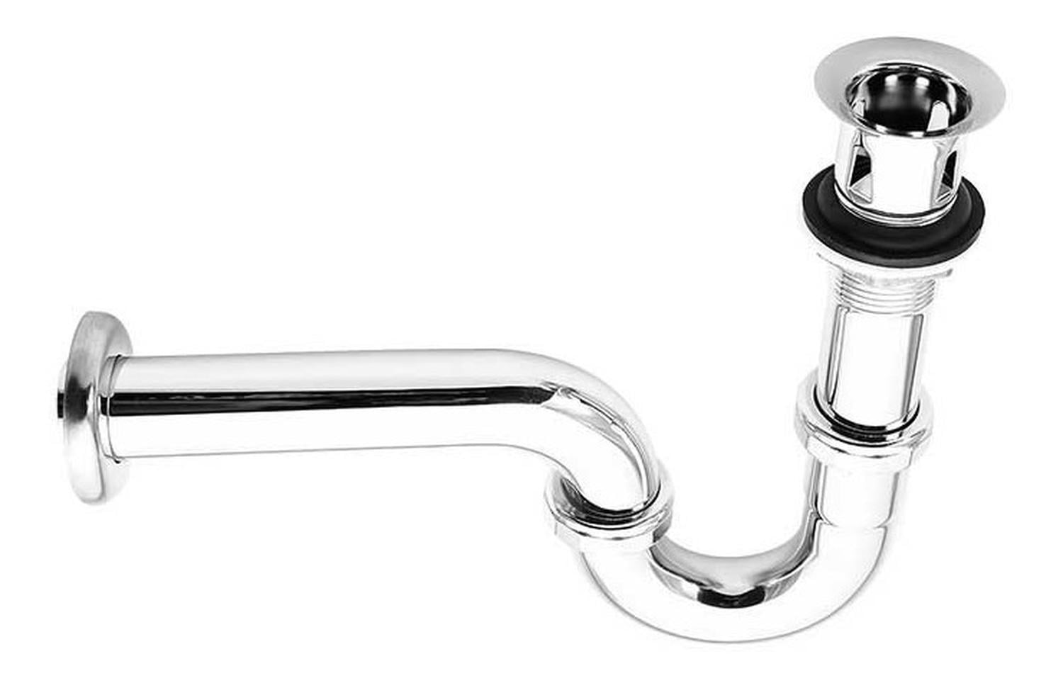 Dica 4207 Céspol De Latón Cromado Lavabo Diámetro 1 1/4" plateado ...