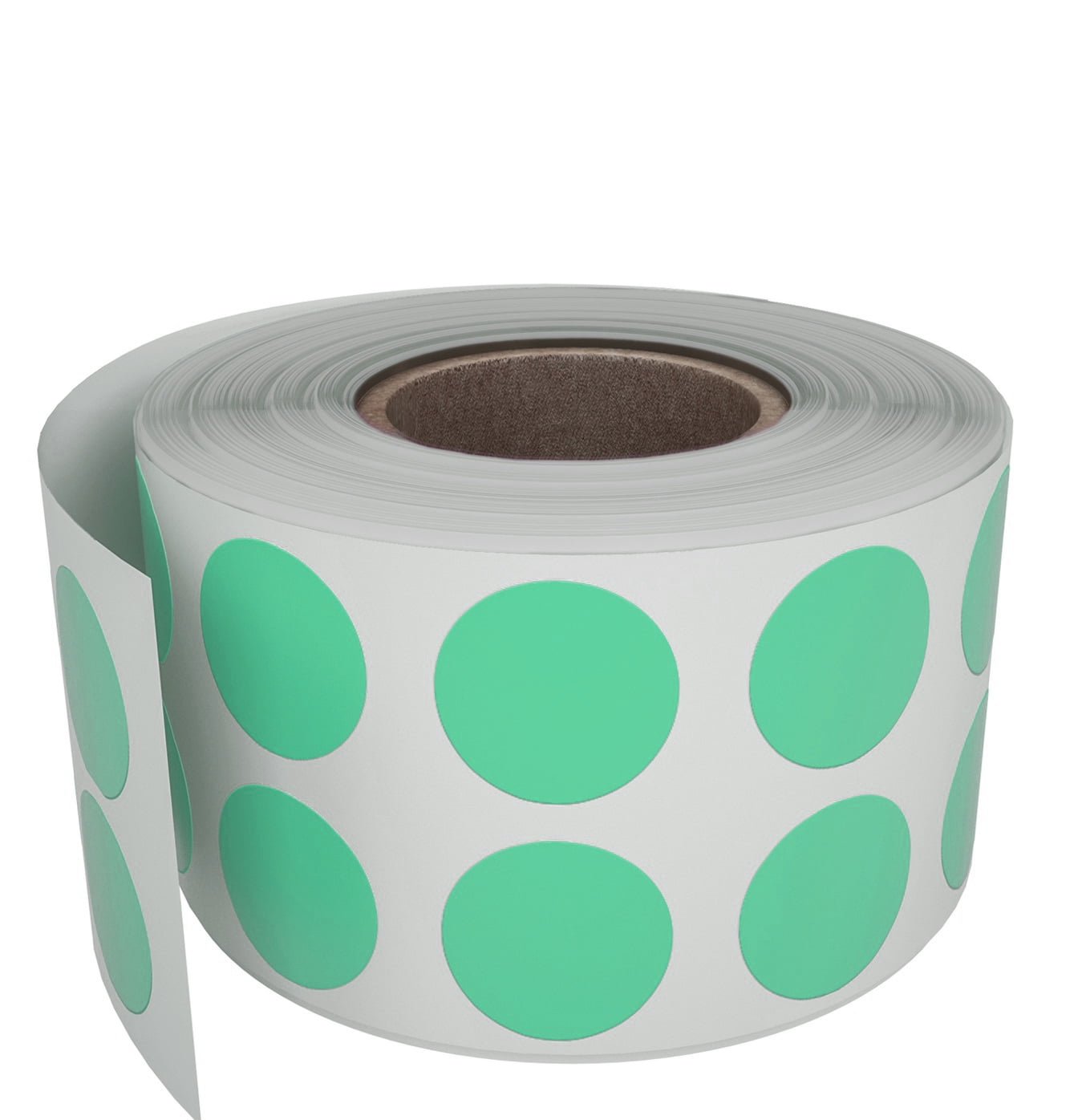 Royal Green Round Label Roll 1/2 inch Blank Color Coding Labels in ...