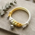 Cat Collar with Bell, Cute Adjustable Cotton Kitten Collar, Soft ...