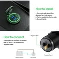 QC 3.0 Dual USB Charger Socket,Waterproof 12V/24V USB Outlet with Touch ...