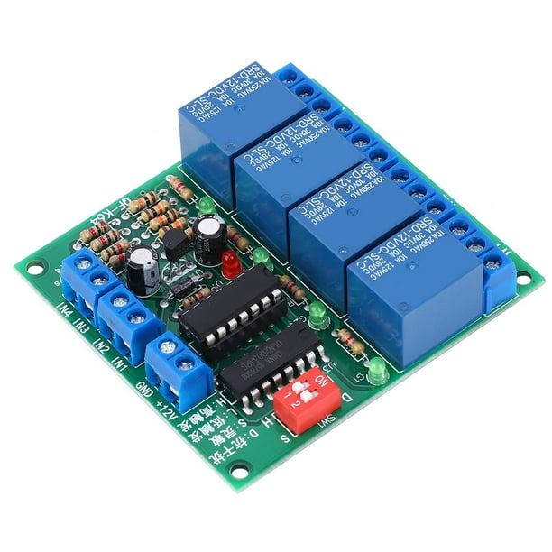 Relais Autobloquant Module Relais Autobloquant K64 A-12V 4CH Module ...