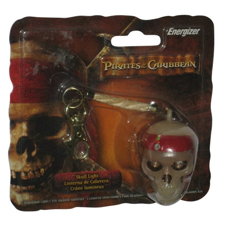 Disney Pirates of The Caribbean Energizer Skull Light Dangler Keychain ...