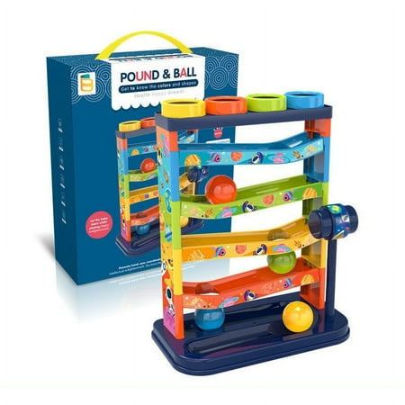 Colorful Track Slide Rolling Ball Ramp Toy Set, Early Education Puzzle ...