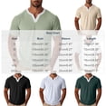 DPTALR Men's Waffle Knit T-Shirt Short Sleeve Contrast Trim V Neck ...