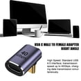 100W USB4.0 40Gbps 90 Degree USB-C Extension Adapter for Charging & 8K ...