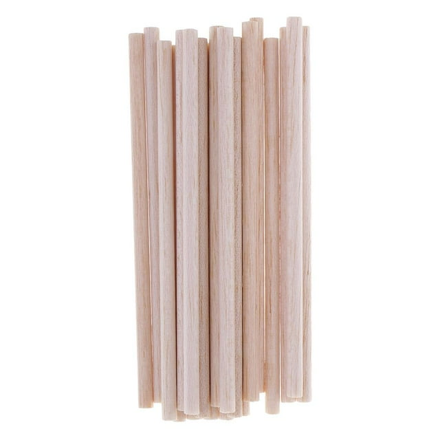 Balsa Wood Dowel Rods (5cm, 12cm, 30cm), Long, 5mm, for DIY , 20pcs ...