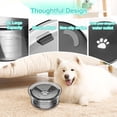 2L/70oz Dog Water Bowl No Spill Slow Water Feeder,Large Capacity Pet ...