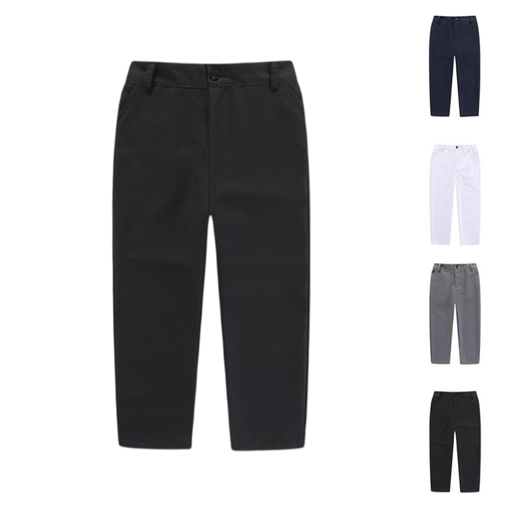 Click here for Wonderwiz Boys Suit Pants Kids Dress Pants Flat Fr... prices