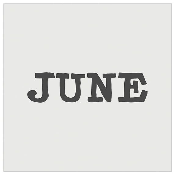 June Month Calendar Fun Text DIY Cookie Wall Craft Stencil - 3.5 Inch ...