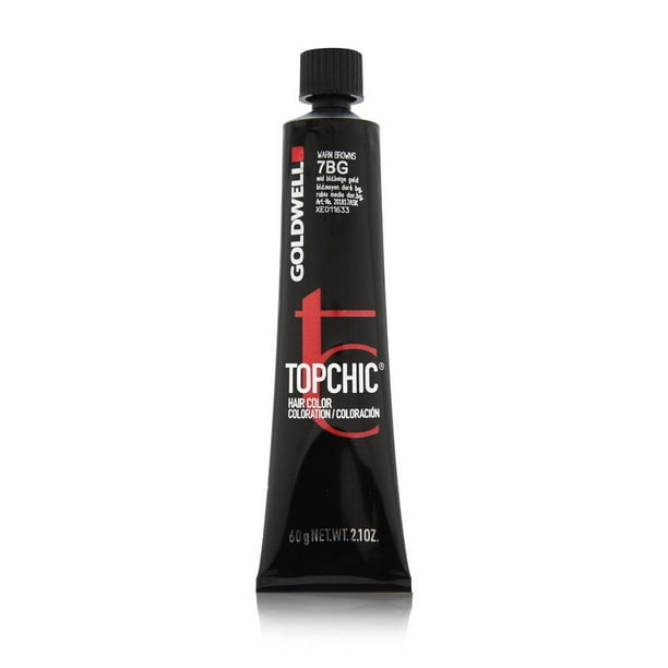 Tinte de pelo Goldwell Topchic 7BG, rubio medio, beige y dorado, 60 ml ...