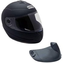 MMG Adult Full Face Helmet DOT – Matte Black LARGE (with Spare Shield ...