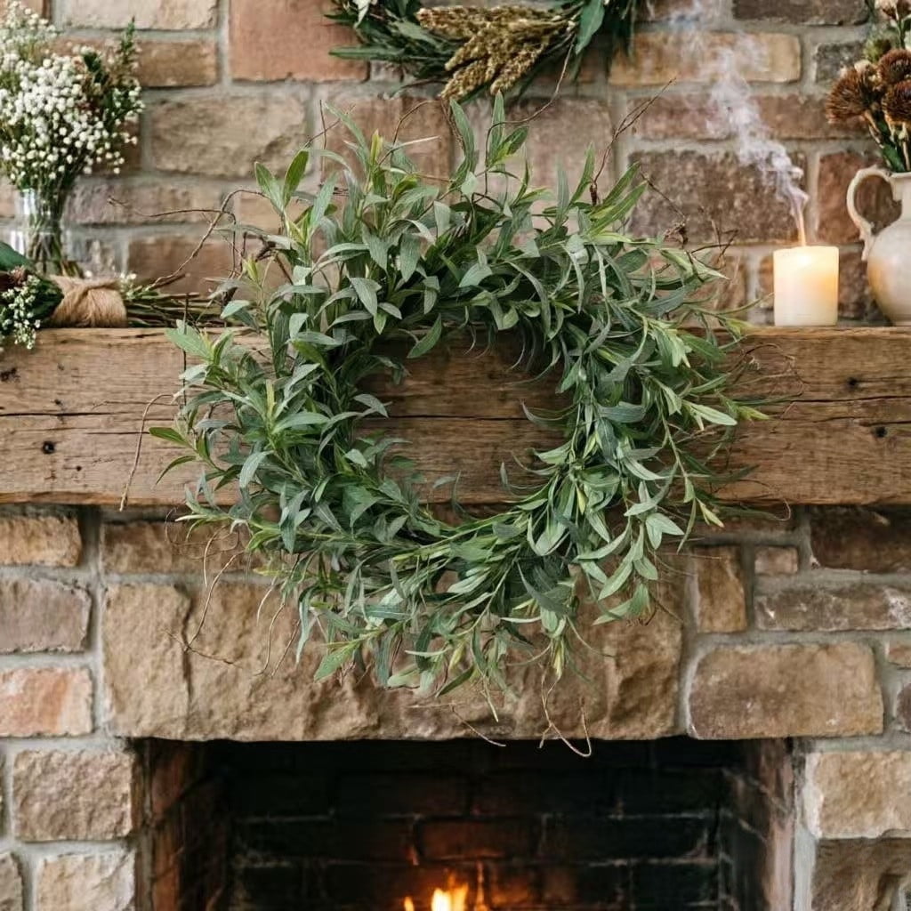 Click here for Shyuyusa Linnome 11.8 Inch Olive Leaf Wreath All S... prices