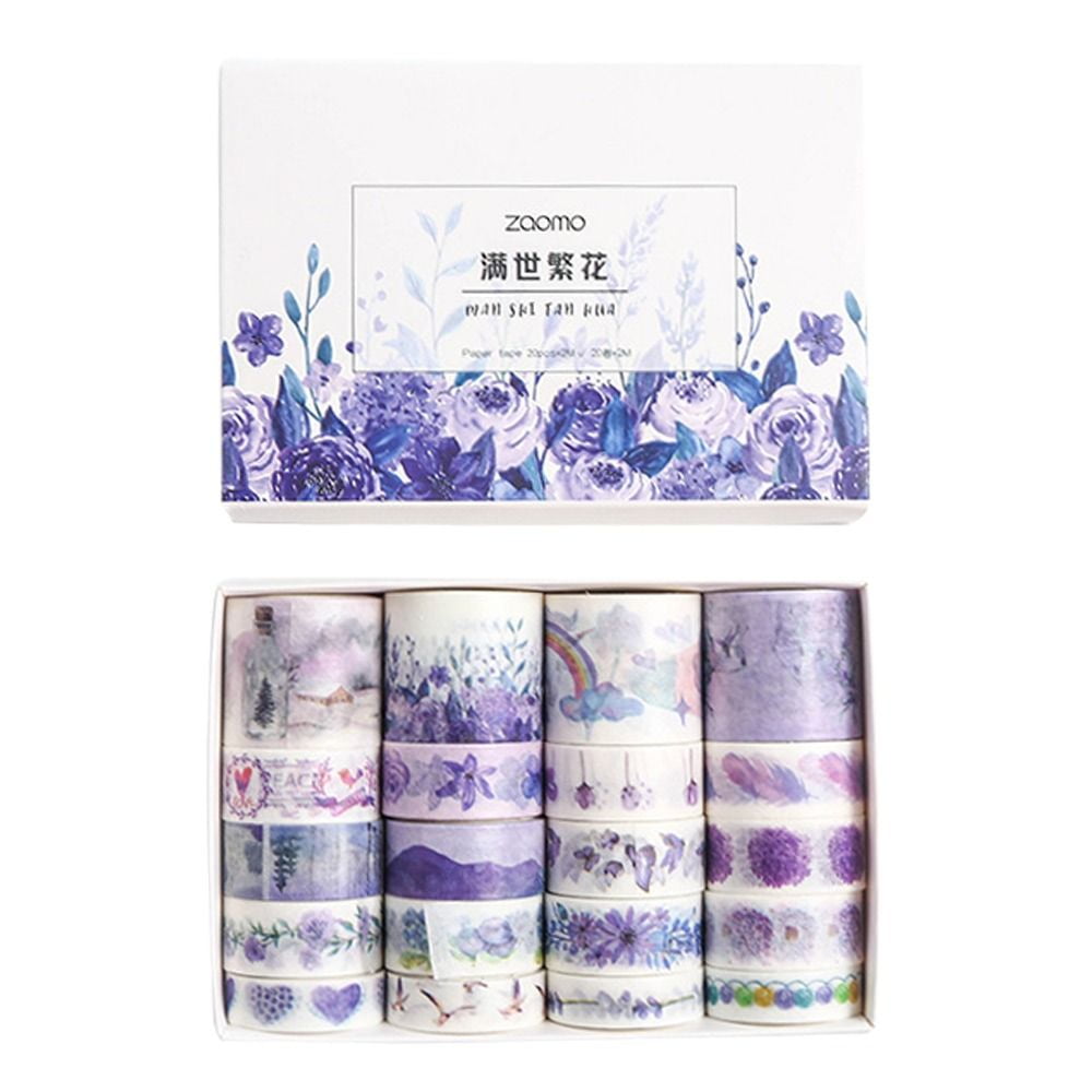 20Rolls Fashion Literature Tearable Hand Account Paper Tape Decorative ...