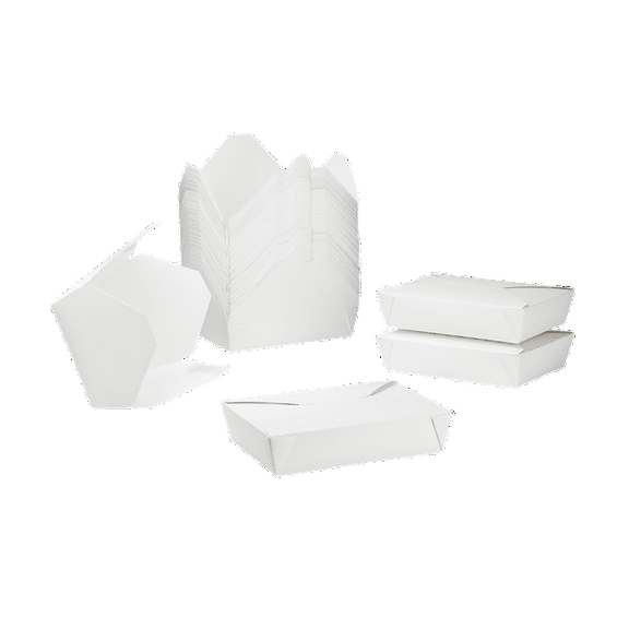 [200 ct] Karat White Take Out Containers #2 | 54 fl oz Fold-To-Go Paper ...