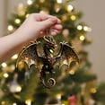 Christmas Hanging Ornaments,Dragon Christmas Ornament 2D Flat Hanging ...
